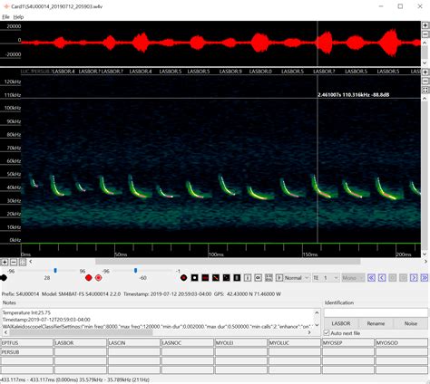 Kaleidoscope Lite For Bat Analysis