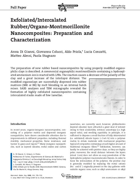 Pdf Constructing Covalent Interface In Rubberclay Nanocomposite By Combining Structural