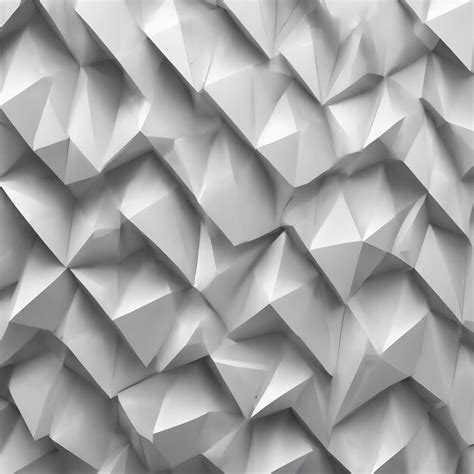 Premium Photo White Triangular Abstract Background Grunge Surface 3d Rendering