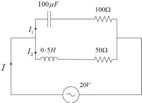 In The Given Circuit The AC Source Has Omega Rad Operatorname S