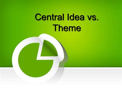 Central Idea Vs Theme Ppt