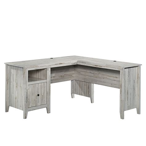 Sauder Dakota Pass L Desk White Plank Sansujyuku