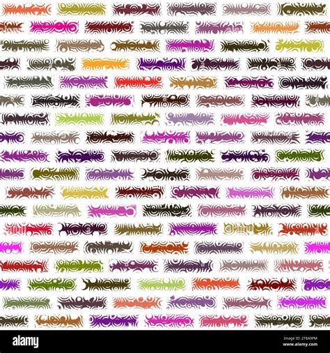 Brick Drawing Colorful Brick Wall Seamless Background Texture Pattern