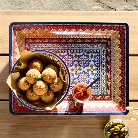 Sicily Red Melamine Rectangular Platter Williams Sonoma