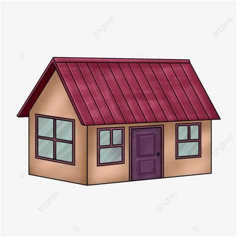 Cartoon Style Simple House House Clipart Cartoon Clipart House Png