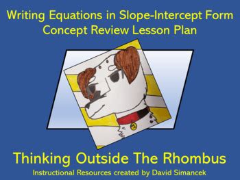 Writing Linear Equations In Slope Intercept Form Review Lesson Plan