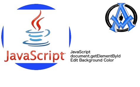 javascript document getelementbyid edit background color