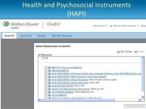 ppt hapi health and psychosocial instruments powerpoint presentation