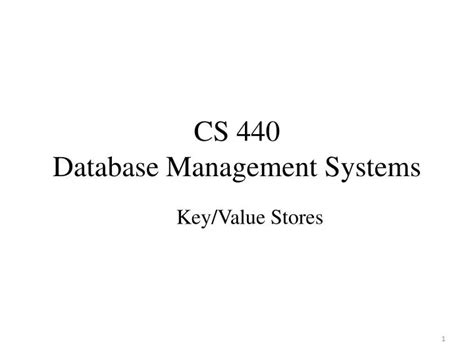 ppt cs 440 database management systems powerpoint presentation free