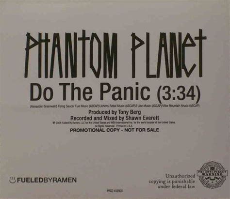 Do The Panic By Phantom Planet Single Indie Rock Reviews Ratings