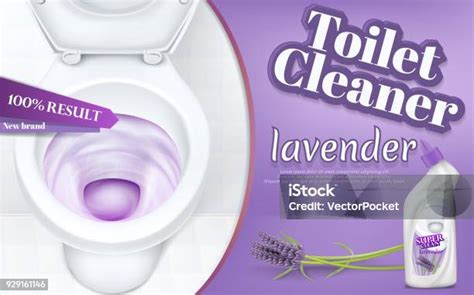 화장실 청소기의 벡터 프로 모션 배너 3차원 형태에 대한 스톡 벡터 아트 및 기타 이미지 3차원 형태 가정 생활 개념 Istock