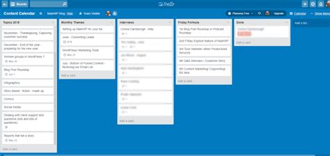 How I Use Trello To Create My Editorial Calendar Mainwp Wordpress Management