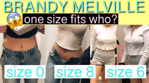 Brandy Melville On Size 0 Vs Size 8 Try On In Store Pt 2 Youtube