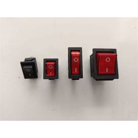 Jual Saklar Power Switch Tombol On Off Mini Roker Rocker Besar Pin Kaki Kaki Kaki