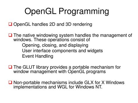 Ppt Simple Basic Examples And Skeleton Programs For Opengl Powerpoint