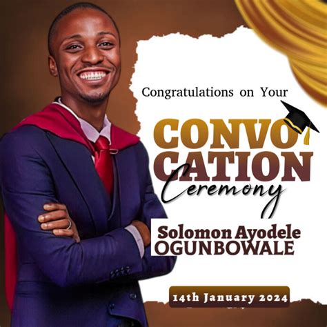 Convocation Flyer Template Postermywall