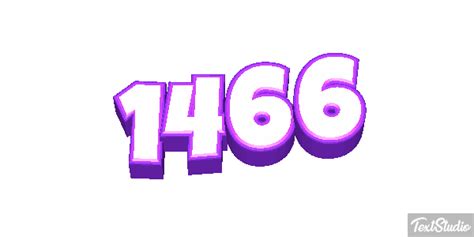1466 Number Animated  Logo Designs