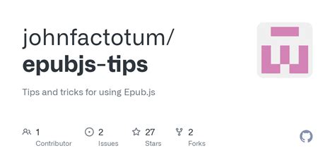 Github Johnfactotum Epubjs Tips Tips And Tricks For Using Epub Js