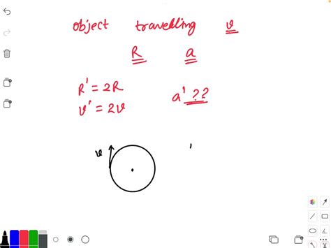 SOLVED An Object Traveling At V In A Circle Of Radius R Has An Acceleration A If Both Speed