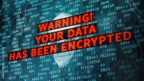 hacking attack your data has been encrypted red warning text on screen
