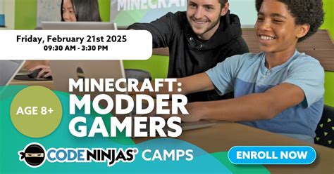 Code Ninjas Minecraft Modding Camp 🛠️ Ages 8 Ready To Facebook