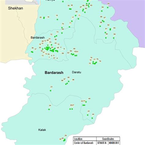 Coordinates For Sampling Locations Download Scientific Diagram