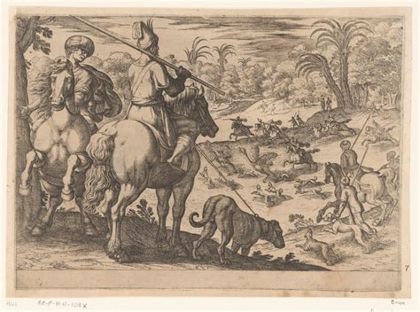 Ostrich Hunt By Antonio Tempesta Buy Fine Art Print