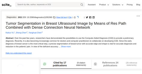Tumor Segmentation In Breast Ultrasound Image By Means Of Res Path Combined With Dense
