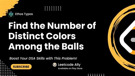 3160 Find The Number Of Distinct Colors Among The Balls Leetcode Daily Challenge Youtube