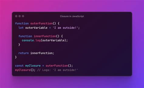 Ahmad Elfawair On Linkedin What Is A Closure In Javascript A Closure