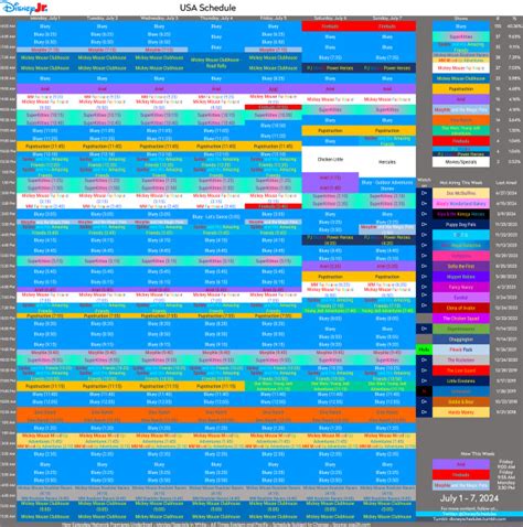Disney Schedule Archive Disneyschedules Tumblr Blog Tumlook