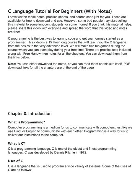 Solution C Language Tutorial For Beginners Nayantadas Studypool