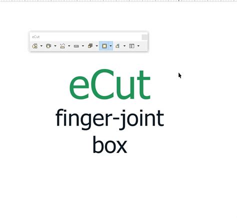 ECut For CorelDRAW Functions Finger Joint Box