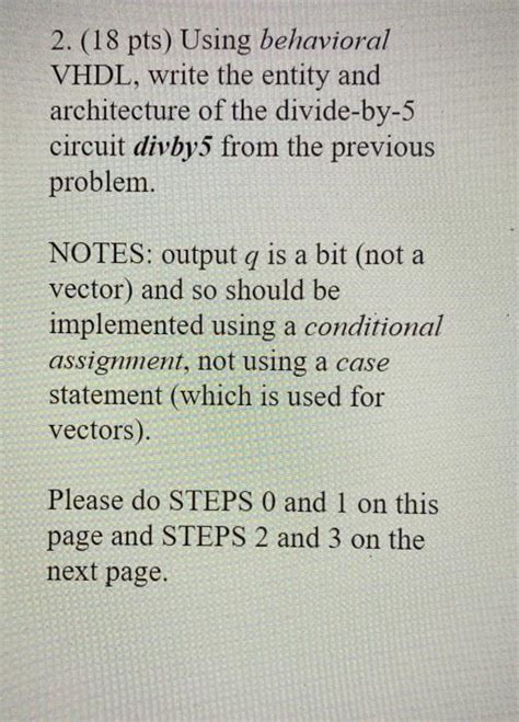 Solved 1 8 Pts For A Synchronous Divide By 5 Circuit Chegg Com