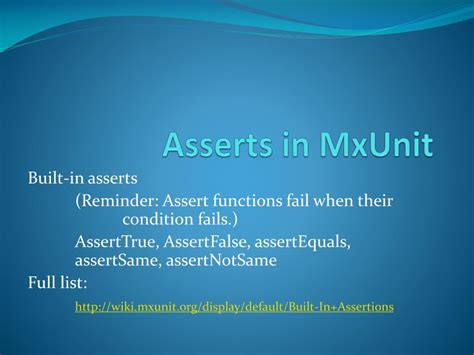 Ppt Unit Testing With Mxunit Powerpoint Presentation Free Download Id4620238
