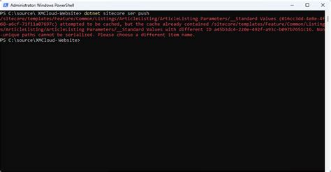 Fixing Sitecore Xm Cloud Serialization Errors With Duplicate Paths