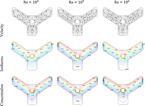 Frontiers Finite Element Modeling Of Dual Convection In A Y Shaped Porous Cavity Containing