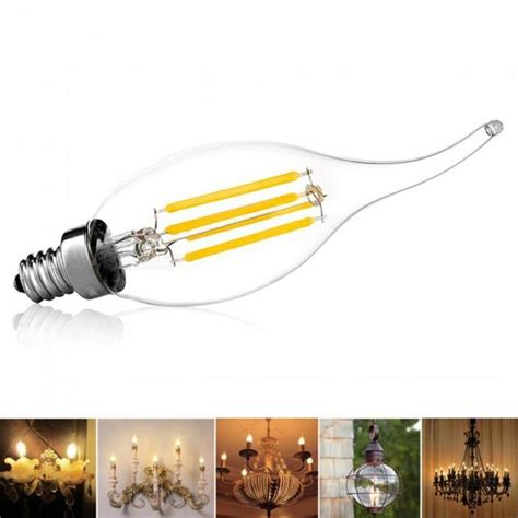 C Vintage Style Dimmable E W Led Filament Flame Tip Candle Light Bulb Daraz Pk