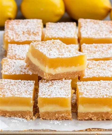 Easy Lemon Bars With Shortbread Crust