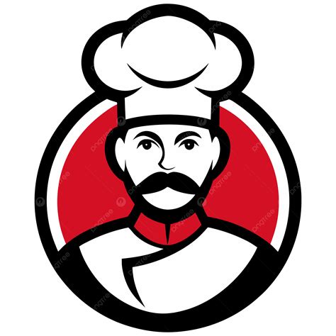 Cartoon Chef Logo Illustration Chef Clipart Cartoon Clipart Logo
