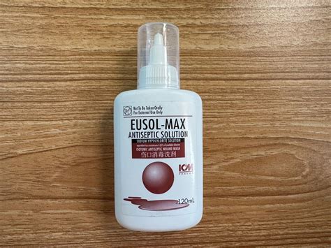 Eusol Max Antiseptic Solution 120ml Health And Nutrition Medical