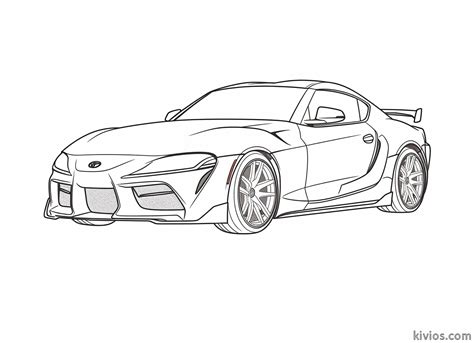 Toyota Supra For Coloring