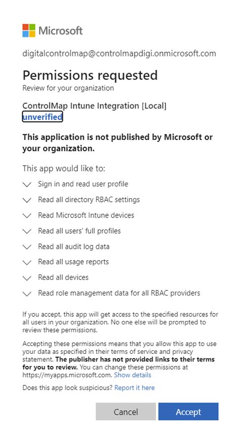 Connecting To Intune Controlmap