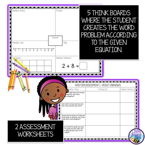 Addition Word Problems Sums Within 10 Result Unknown Think Worksheets Library