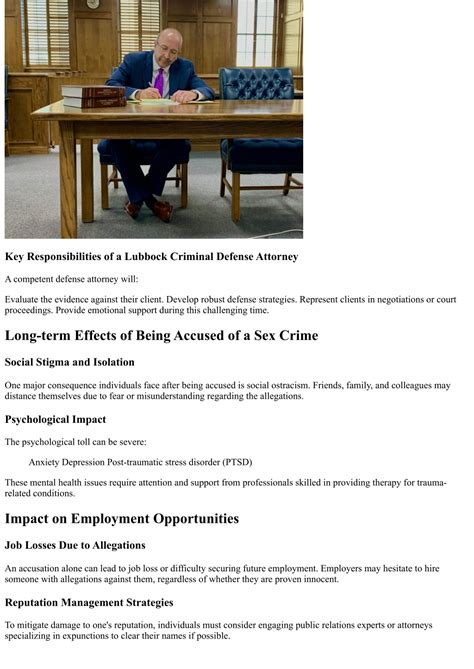 Ppt Sex Crimes And Their Long Term Effects Advice From A Dedicated Lubbock Sex Crim