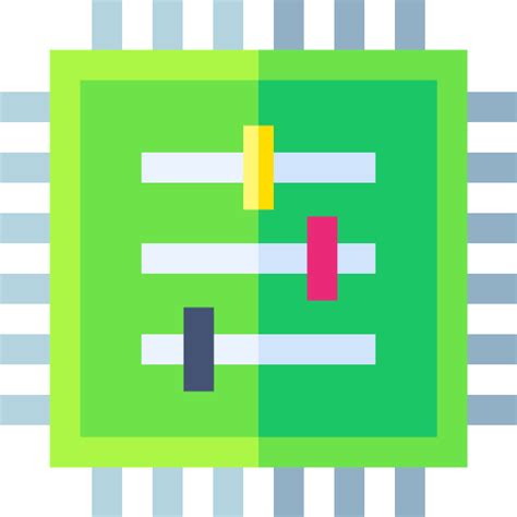 Cpu Basic Straight Flat Icon