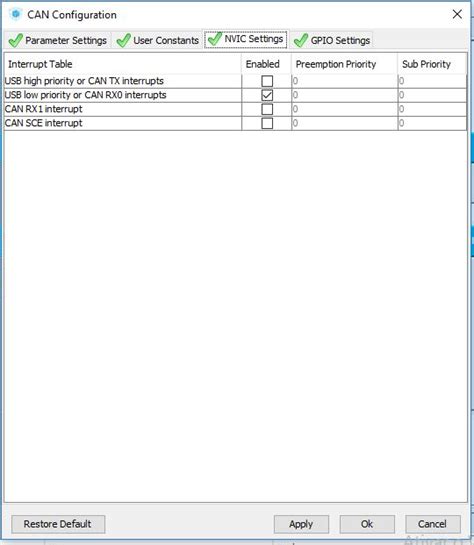 Hal Library Does Not Send Can Messages To Stm32f10