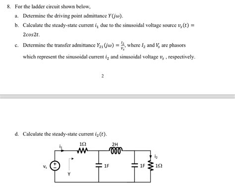 Solved Do Not Use Laplace At All For Steady State Use Chegg Com