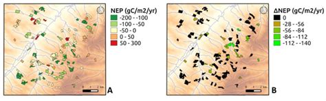 Spatial Distribution Of The Net Ecosystem Productivity Nep Simulated Download Scientific