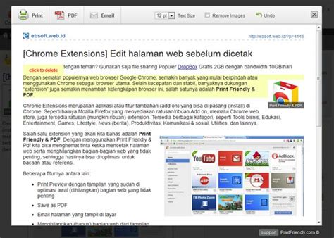 Chrome Extensions Edit Halaman Web Sebelum Dicetak Bek Gadoh